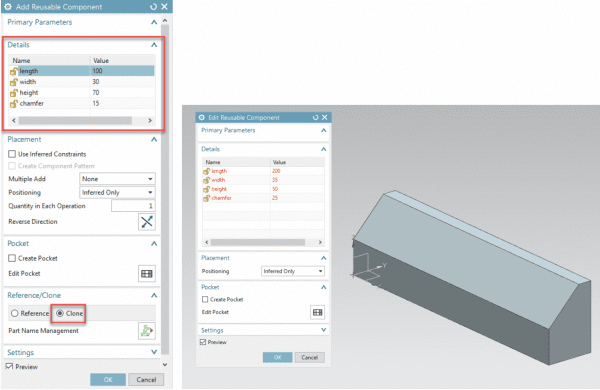 Creating a Reusable Parametric Component | Swoosh Technologies
