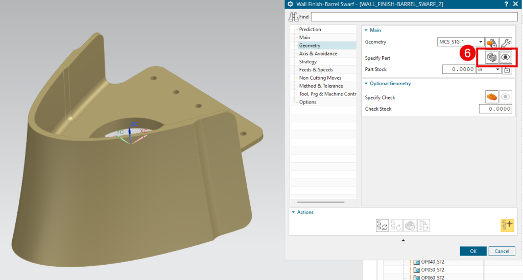 Wall Finish-Barrel Swarf | NX CAM Blog | Swoosh Technologies